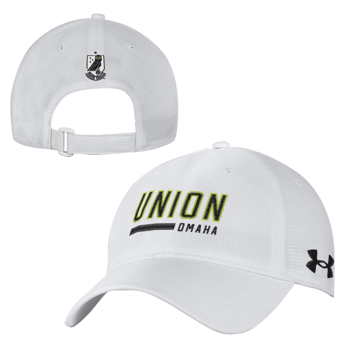 Under Armour White Airvent 2.0 Adjustable Cap – Union Omaha